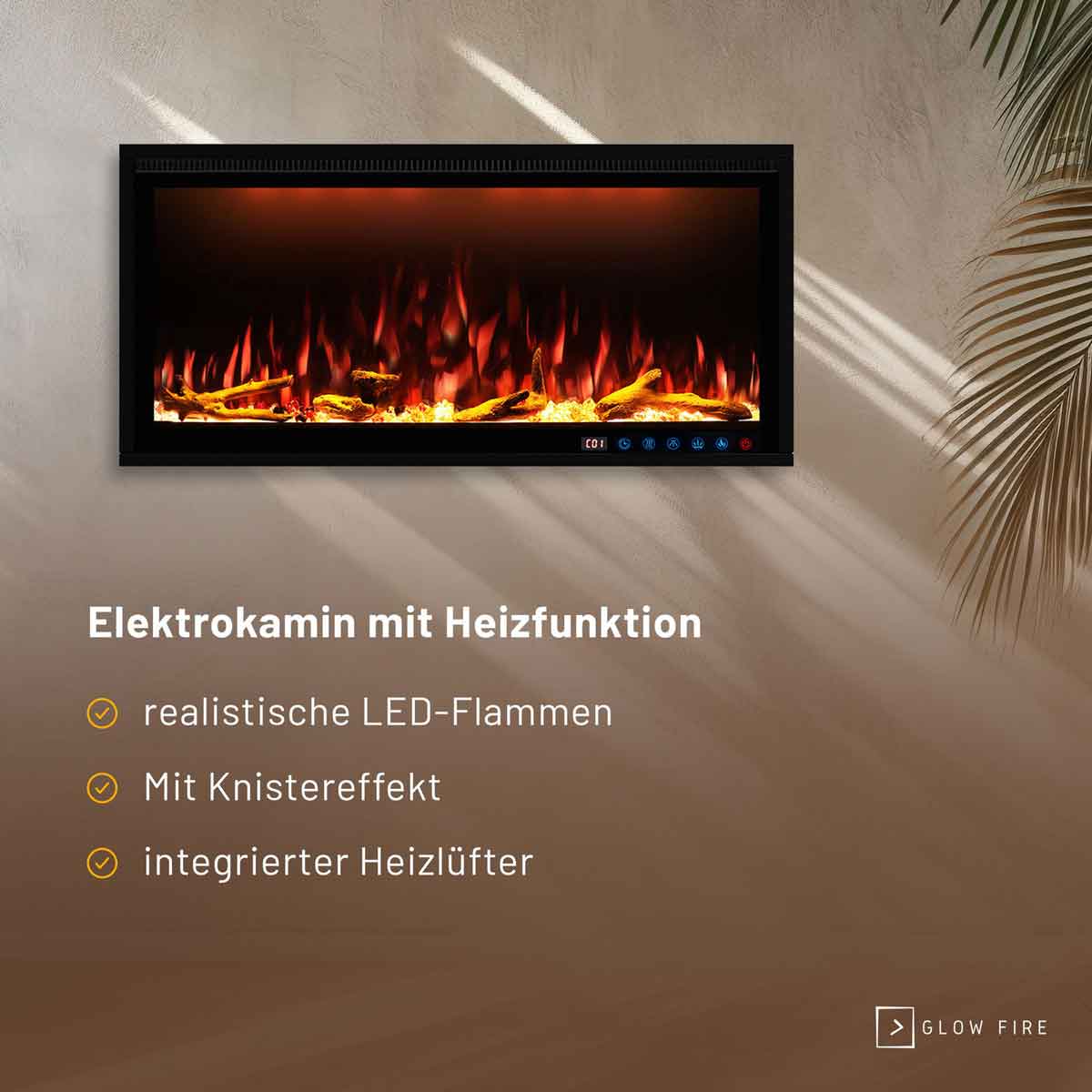 Wir verkaufen Kamine und Zubehör - Glow Fire Elektro-Wandkamin Smart ...